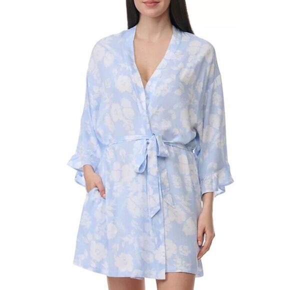 Splendid | Intimates & Sleepwear | Splendid L Xl Kimono Robe Blue White ...